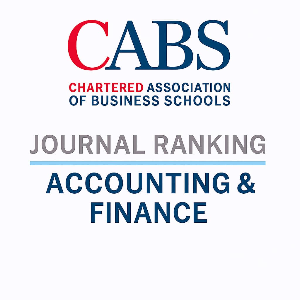 The 2024 Chartered ABS Journal rankings of Accounting & Finance